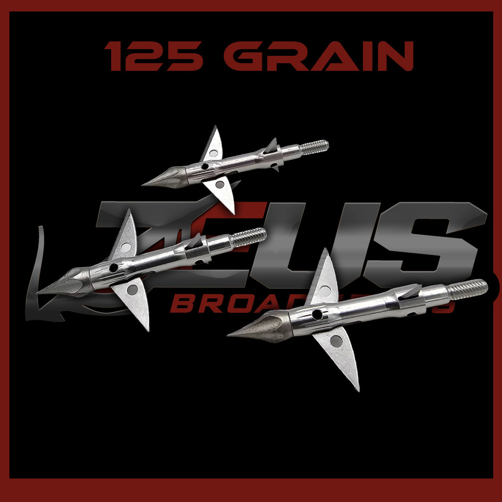 ZEUS 125 GRAIN BROADHEADS (3 PACK) – BowBargain.com