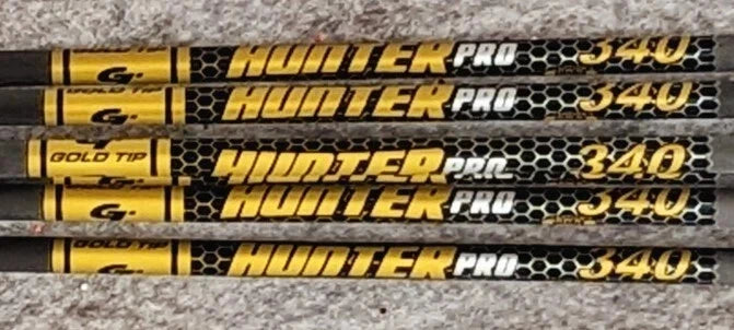 Gold Tip Hunter Pro Arrows, NEW 6 Pack, .001, 400/300 spine ...