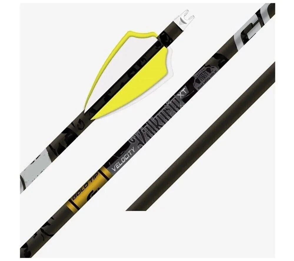 Gold Tip 6-Pack VELOCITY VALKYRIE XT 4 Fletched Carbon Arrow BRAND NEW ...